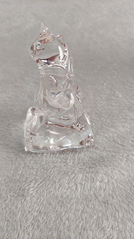 Lenox Pillow Talk - crystal cat on pillow - 4.5" Full Lead Crystal | eBay