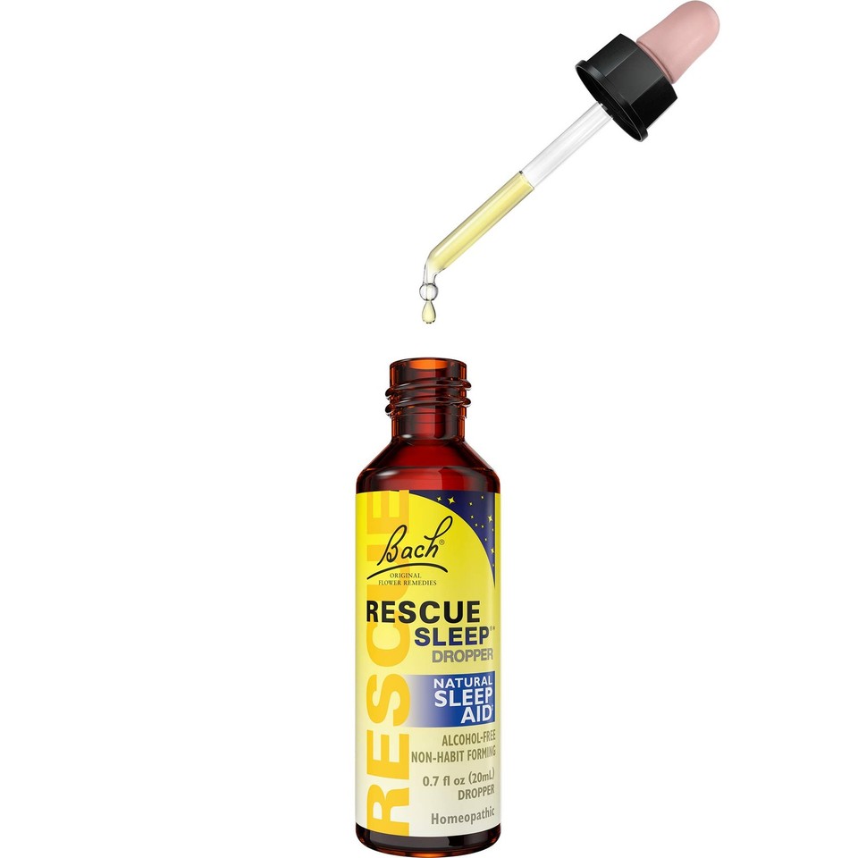 Bach RESCUE SLEEP Dropper 20mL, Natural Sleep Aid, Homeopathic Flower ...