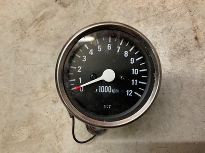 Small chrome plated motorcycle rev counter tachometer | eBay UK