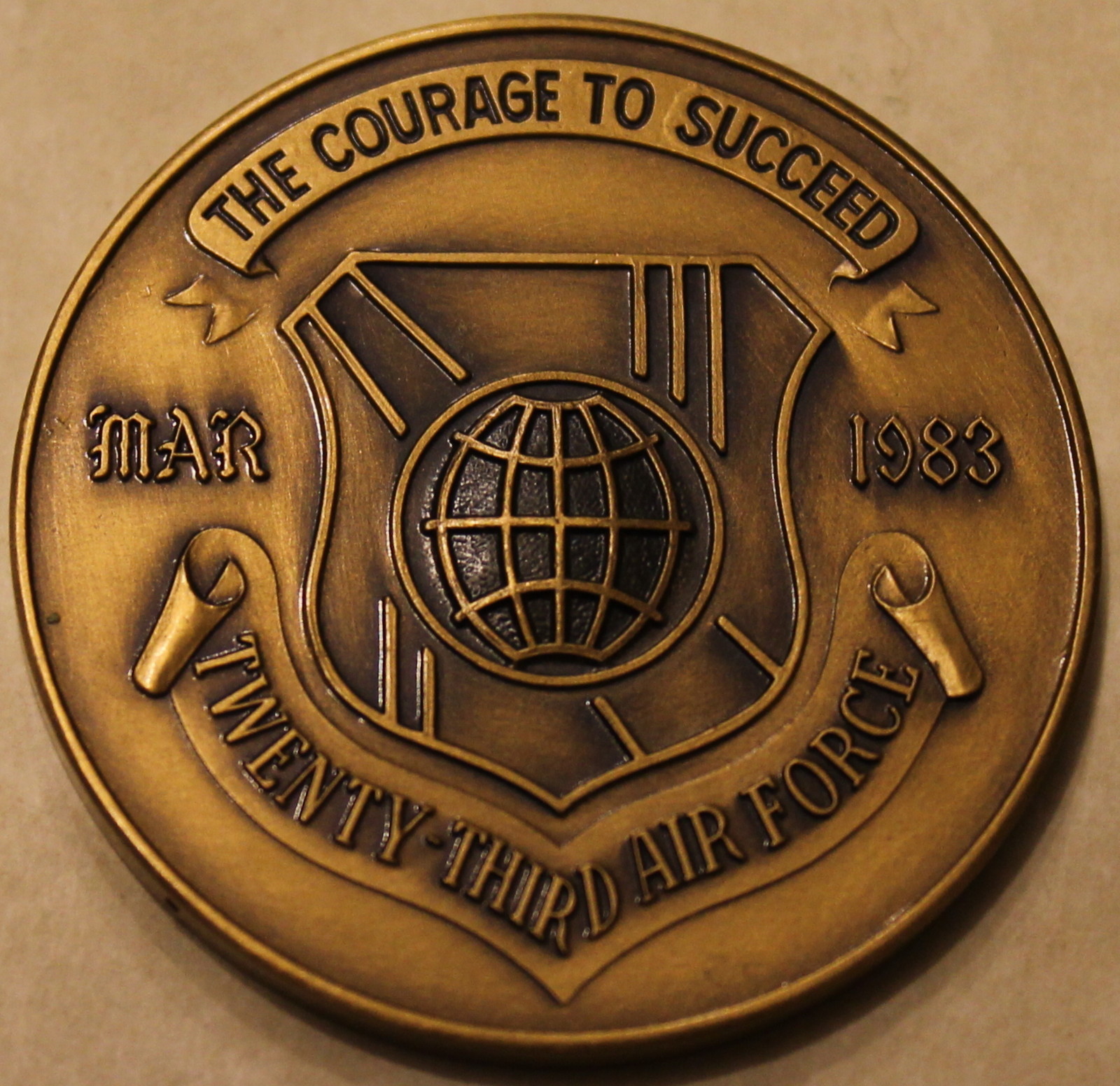 23rd Numbered Air Force 1983 Special Operations Bronze Challenge Coin ...