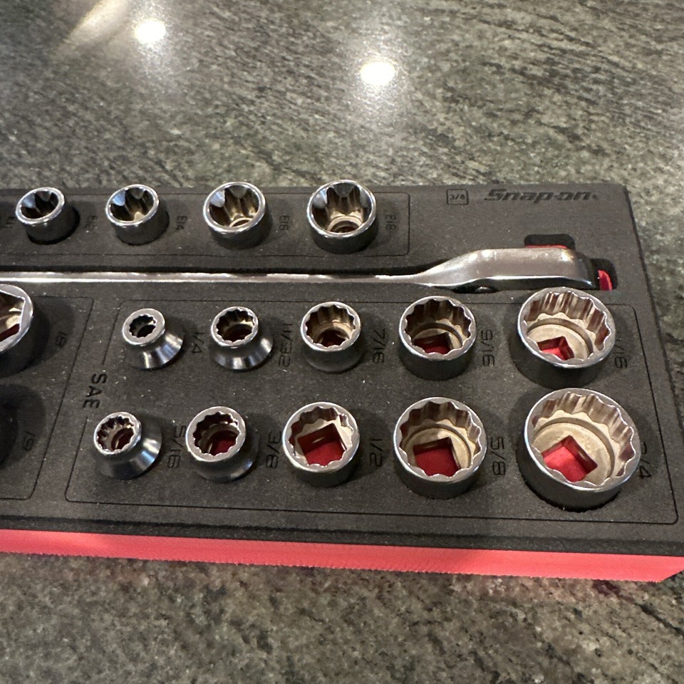 Snap On 230rfsmle 30 pc low profile ratchet and socket master foam set ...