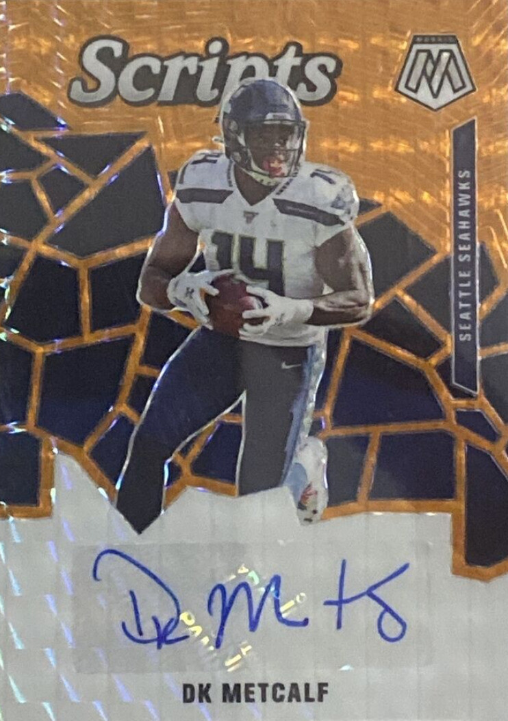 2020 Panini Mosaic - Scripts Orange #S31 DK Metcalf (AU) for sale ...