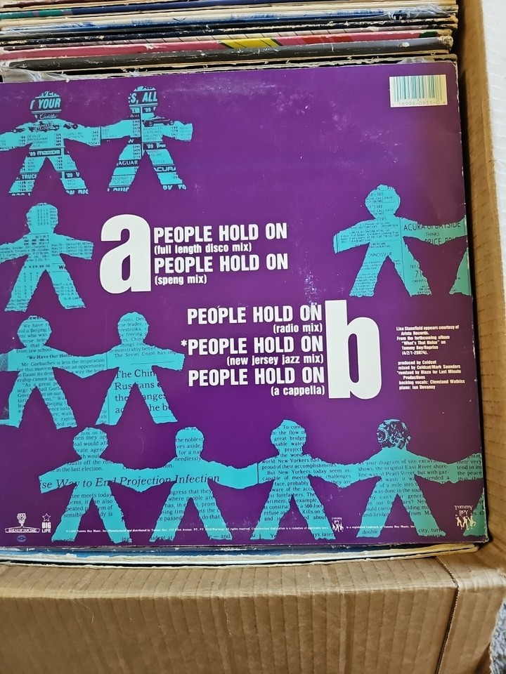 Coldcut - "People Hold On" Vinyl 12" Single (Record, 1989) Lisa ...
