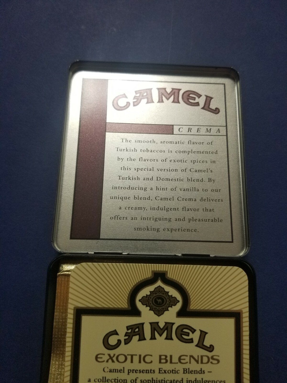 Camel Crema Cigarette Tin RJ Reynolds Tobacco | eBay