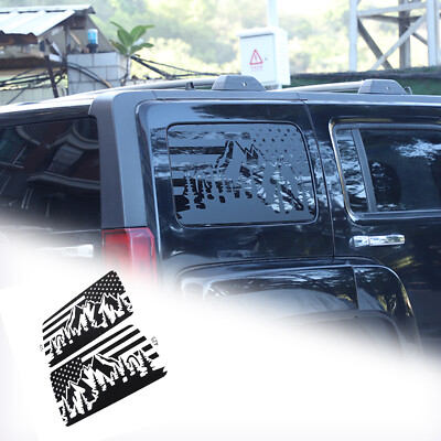 For 2005-2009 Hummer H3 Rear Side Window Glass Trim Sticker Decal ...