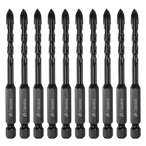 10pcs Masonry Drill Bit 5mm Concrete Drill Bit Hex Shank 718844898935 ...