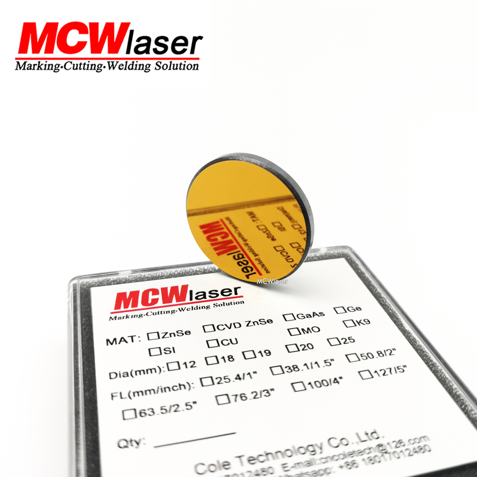 Si Mirror Φ 25mm 20mm*3pcs + Znse Focus Lens *1pcs CO2 Laser 80W 100W ...