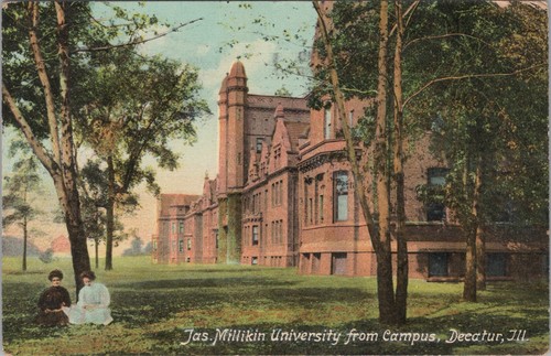 Postcard Illinois IL Decatur Milliken University 1909 | eBay