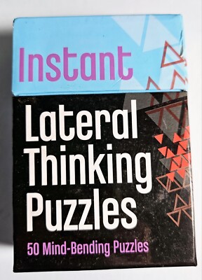 Instant Lateral Thinking Puzzles- 50 Mind-Bending Puzzle Cards | eBay