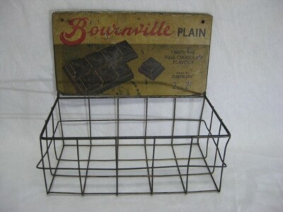 ANTIQUE BOURNVILLE (CADBURY) CHOCOLATES UNIQUE HANGING STORE DISPLAY ...