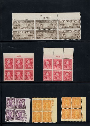 Early US mint plate # blocks | eBay