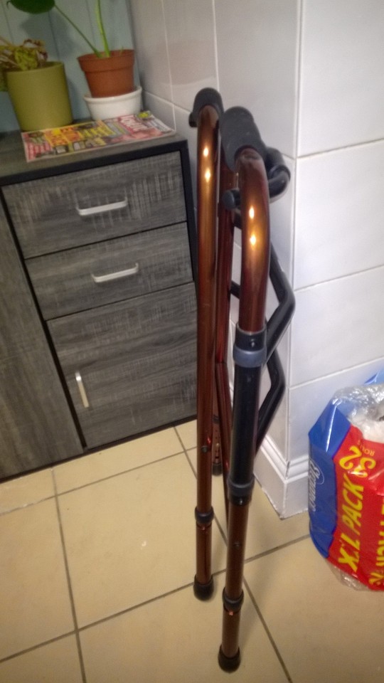 Folding Lightweight Aluminium Walking Frame Walker Zimmer Adjustable | eBay UK