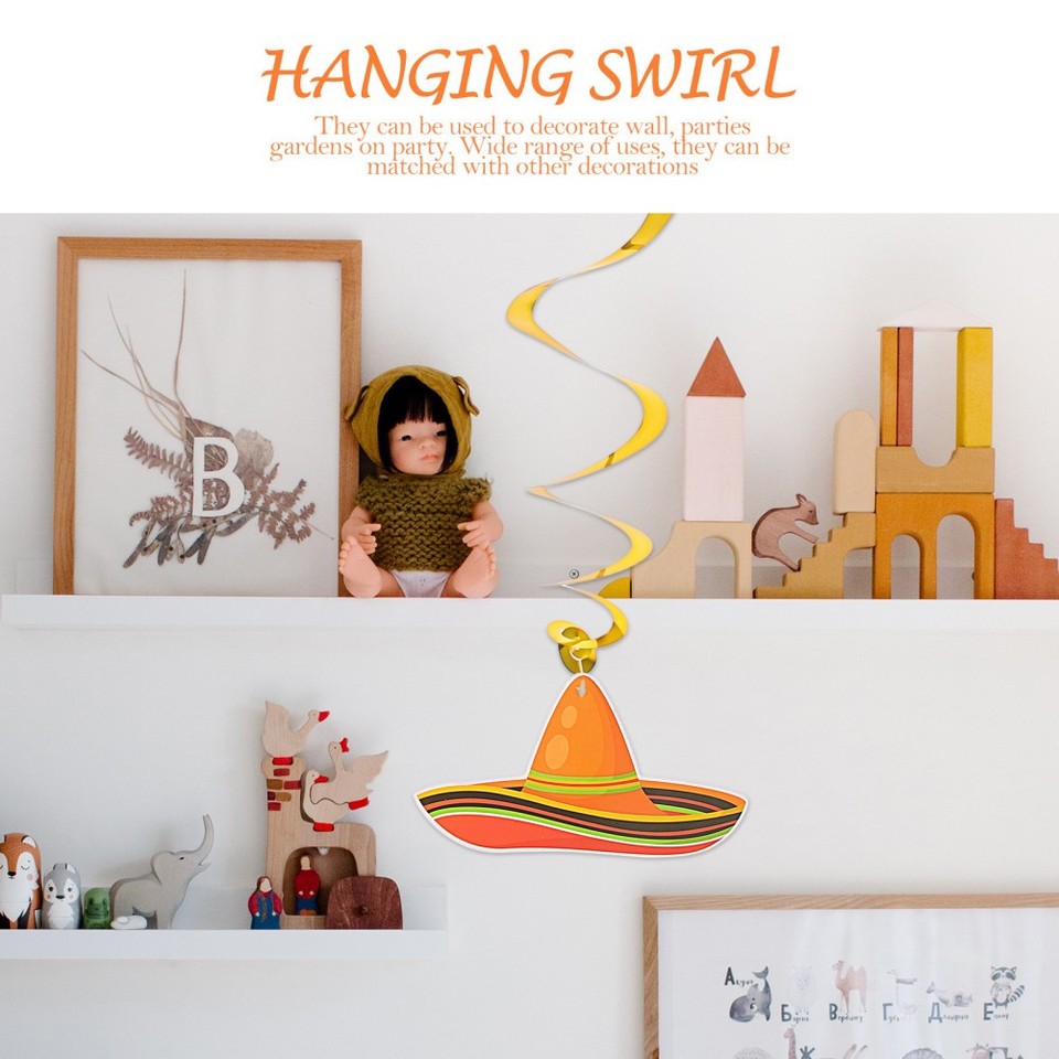 20 Pcs Party Themed Hanging Swirl Decoration Ceiling Decorations | eBay ...