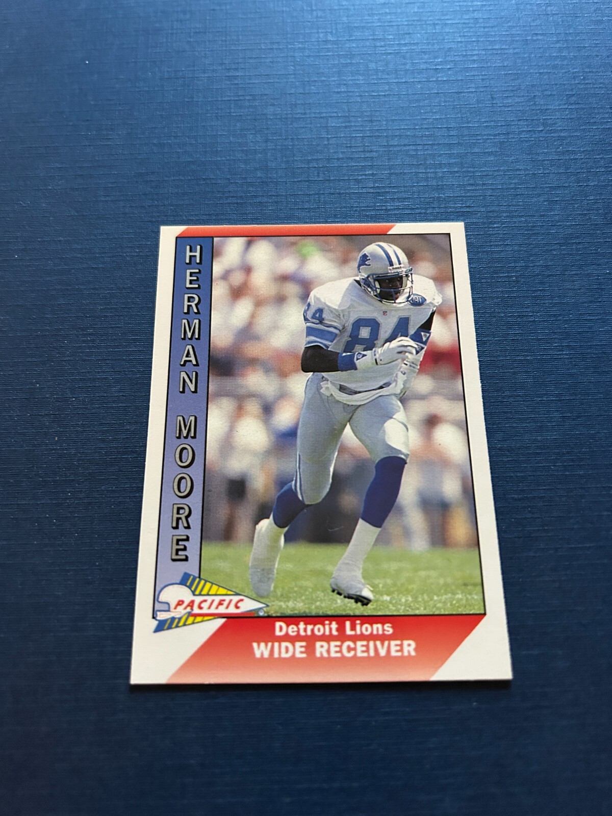 1991 Pacific Football Herman Moore Rookie Card #580 Set Break NM-MT | eBay