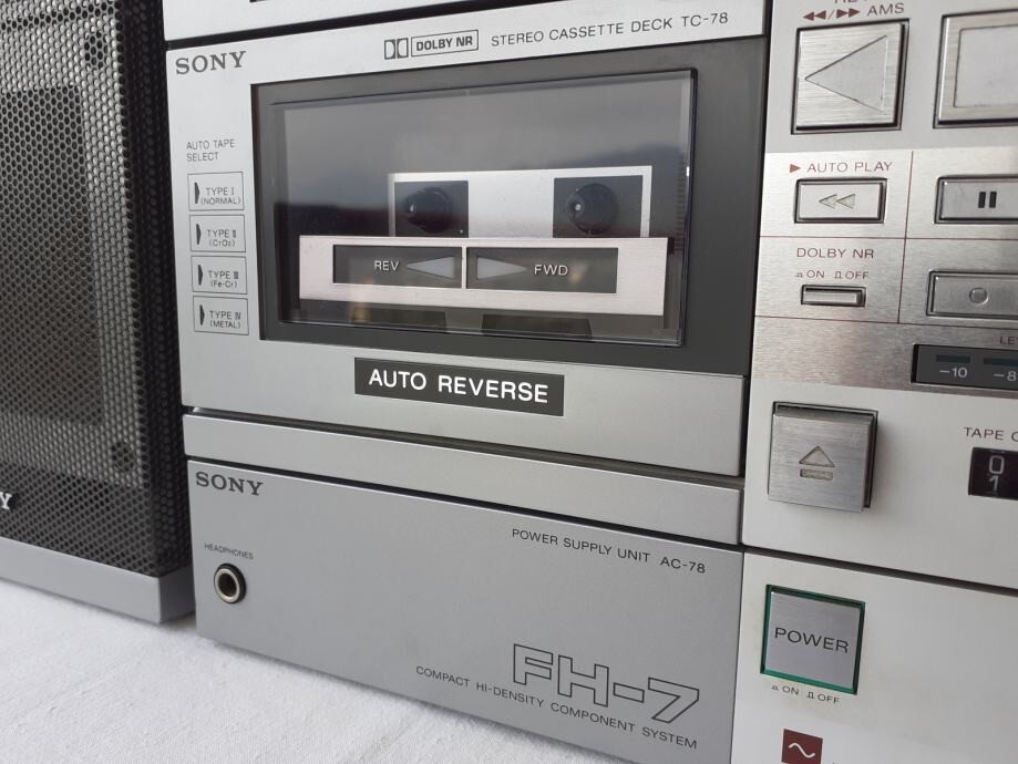 Sony FH7 portable component system: ST-78S, TA-78, TC-78, AC-78, SS-78 ...