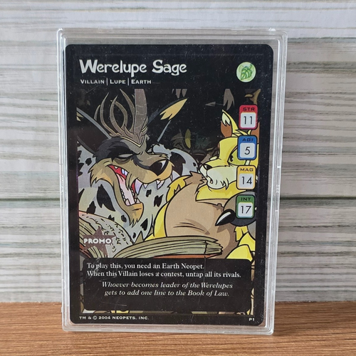 Neopets TCG Werelupe Sage P1 Promo Holo Foil 2004 Collectible Card See ...