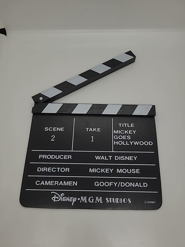RARE 1989 Disney Parks MGM Studios Exclusive Mickey Movie Clapper ...