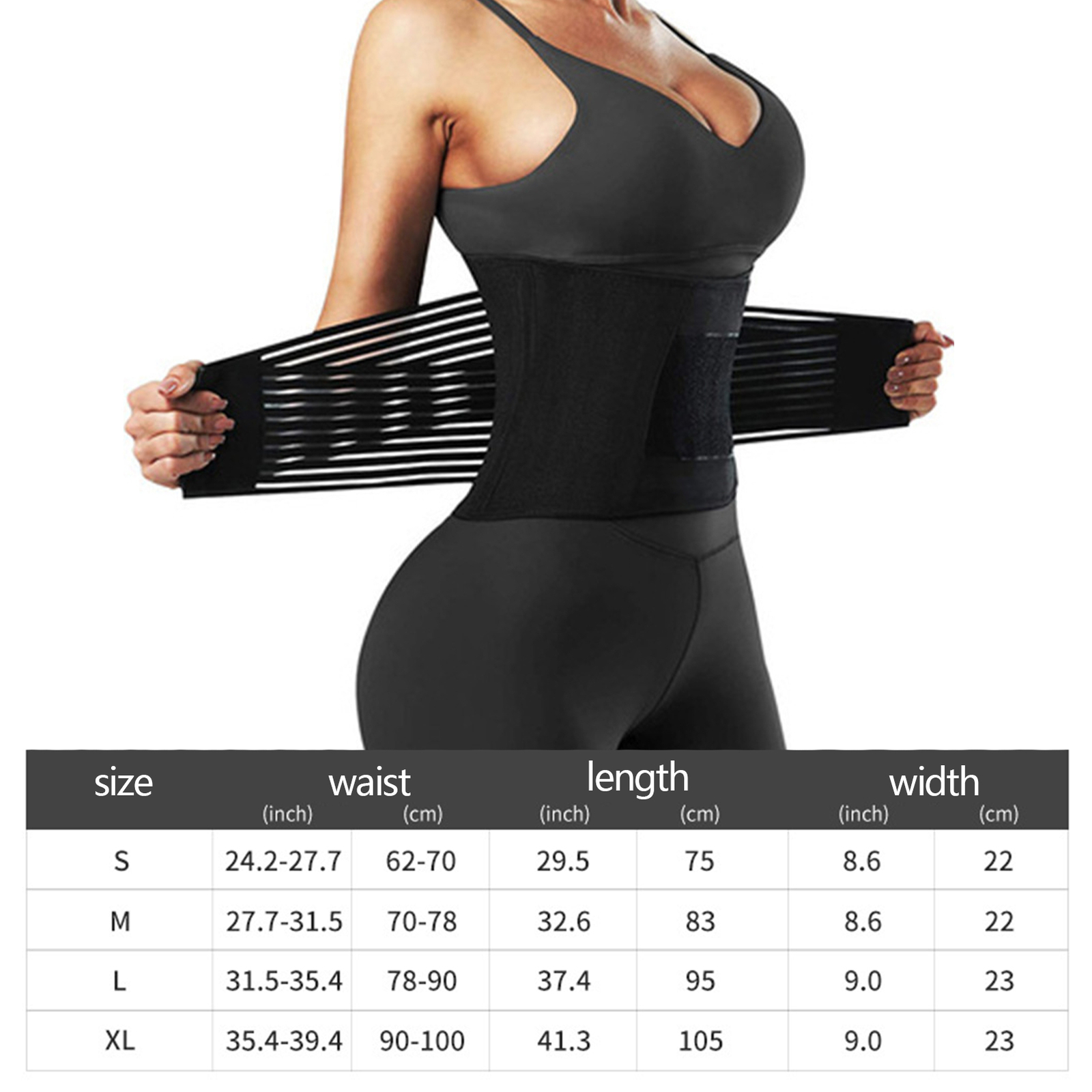 Gym Belt Soft Elastic Sporty Girdle Corset Shapewear for Men Women ...