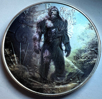 Sasquatch Bigfoot - American Silver Eagle 1oz .999 Limited Silver ...