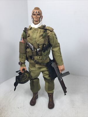 1/6 21ST CENTURY US 101ST AIRBORNE PARATROOPER D DAY WARPAINT & MOHAWK ...
