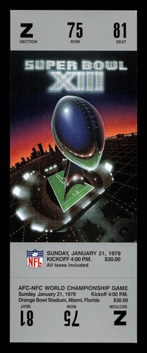 SUPER BOWL XIII REPLICA TICKET STEELERS VS COWBOYS QTY | eBay