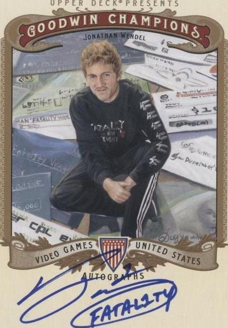 2012 Upper Deck Goodwin Champions - Autographs Jonathan Wendel #A-WE ...