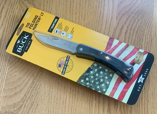 USA BUCK 110 FOLDING HUNTER LT KNIFE NEVER USED IN PACKAGE | eBay