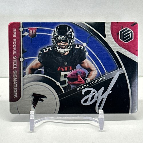 2022 Elements DRAKE LONDON RPS Rookie Steel Signatures Auto Cobalt /27 ...