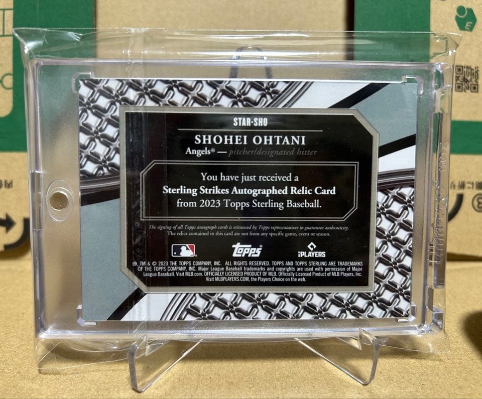 Shohei Ohtani 2023 Topps Sterling On Card Auto Patch Relic 25 Limited ...
