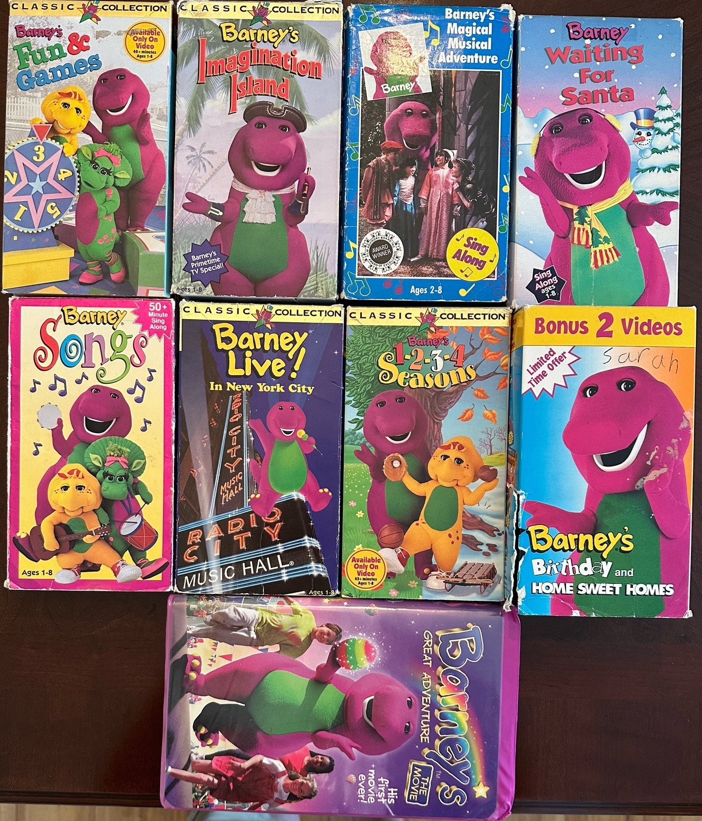 Lot of 10 Vintage Barney VHS Tapes – Childrens – 1990s/2000s – Holiday ...