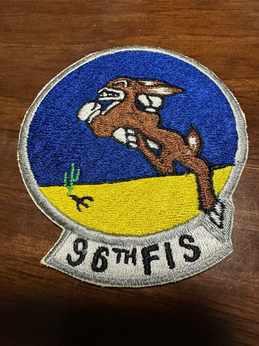 Vintage USAF 96th Fighter Interceptor Squadron Patch - Ace Novelty ...