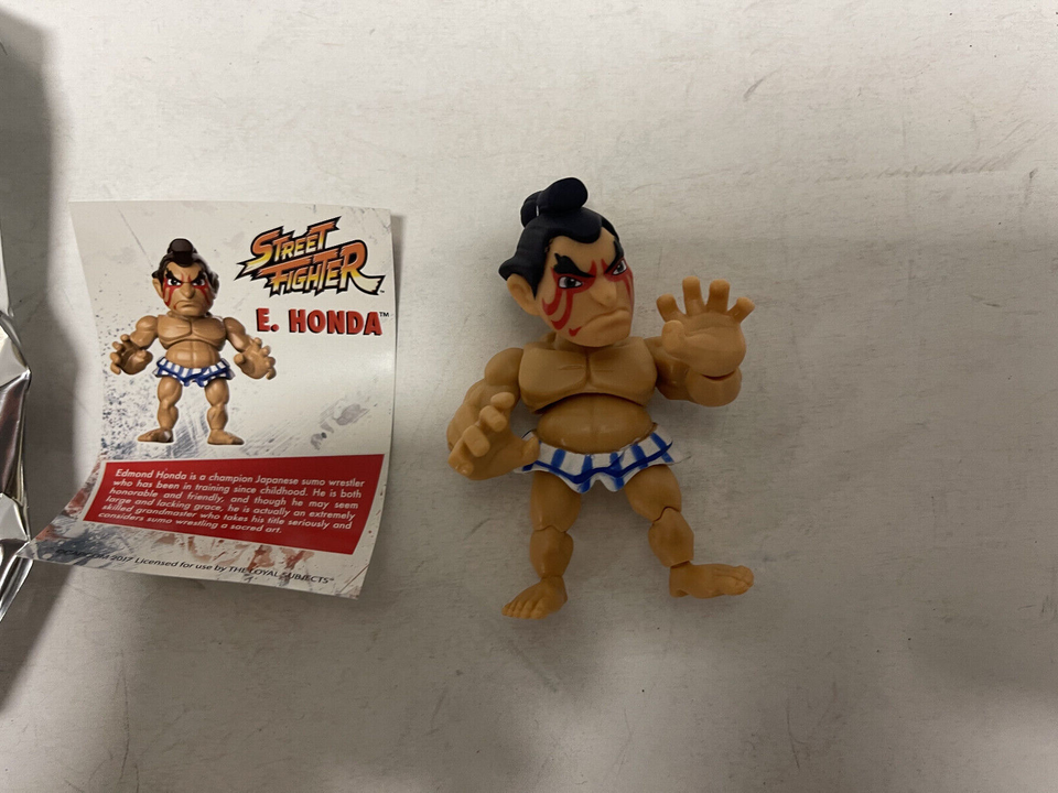 The Loyal Subjects Street Fighter E. Honda Action Vinyl 3 Inch Figure ...