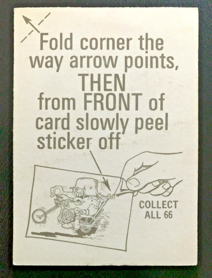 1970 VINTAGE ODD RODS SILLY CYCLES CARD #46 NO TITLE (GENIE ON CYCLE ...