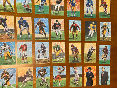 Rare Goal Line Art Card Series One - Jim Brown 9 card Signed ...