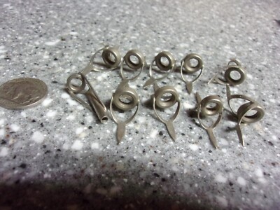 B441 vintage fishing rod eye lot heavy salt water design NOS | eBay