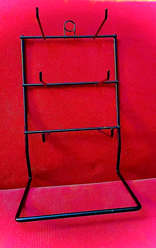 New Black 6 Peg 6" Deep Prong Small Item Retail Counter Display Rack 13 ...