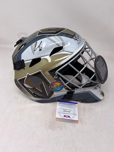 LOGAN THOMPSON Las Vegas Golden Knights SIGNED Autograph Goalie Mask ...