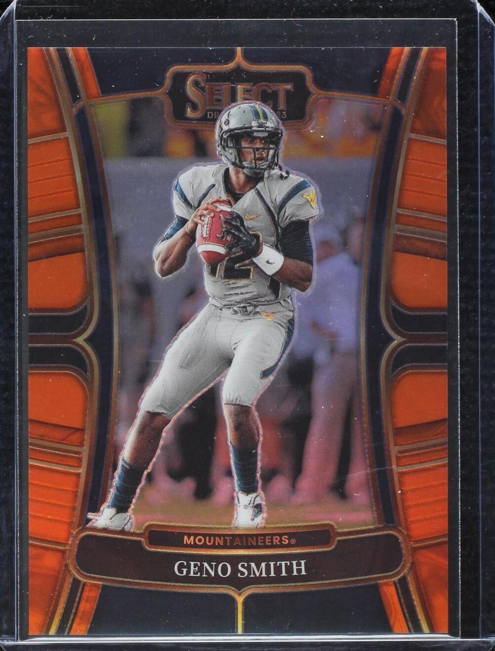 2023 Panini Select Draft Picks - Concourse Geno Smith #33 Orange Prizm ...