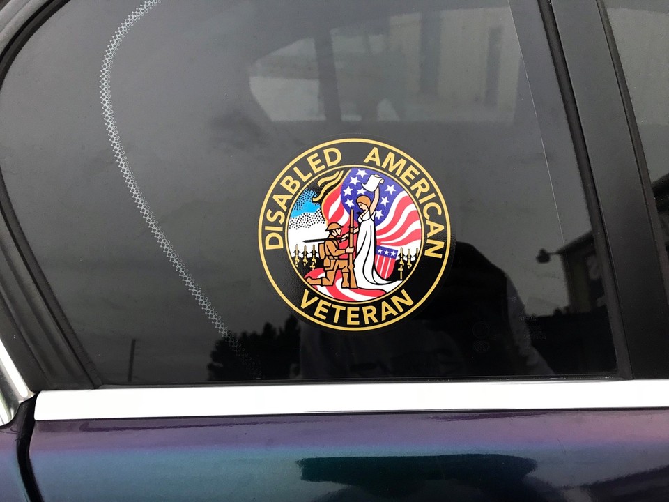 DAV Disabled American Veterans Sticker United States Car Bumper Decal ...