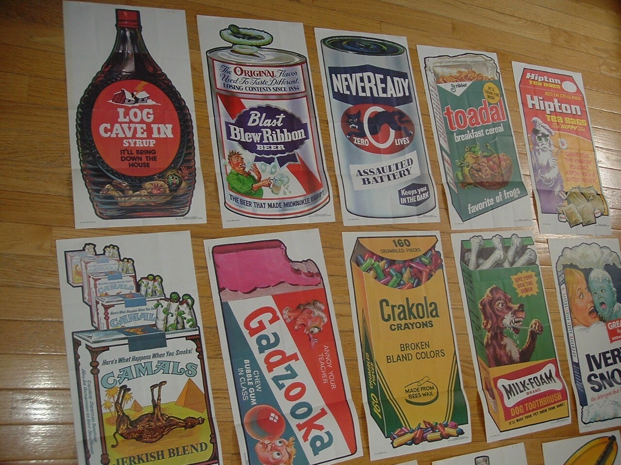 1973 Topps Wacky Packages Large Posters Full Set of 24 + Wrapper Toadal ...