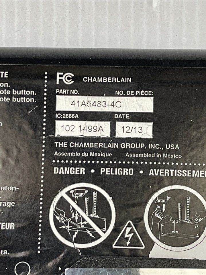 Chamberlain Liftmaster 41A5483-4C Garage Door Receiver Logic Board Red ...