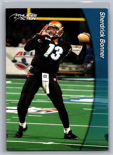 Sherdrick Bonner Athletes in Action Football Card Arizona Rattlers QB ...