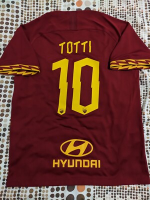 Francesco TOTTI AS Roma 2019 2020 Home Football Shirt Nike Soccer ...