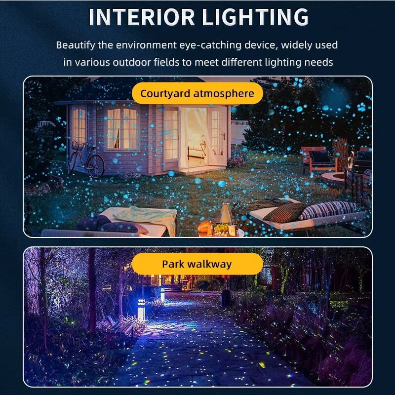 10W-30W Dynamic Firefly Laser Projection Light IP67 Mulit-color GOBO ...