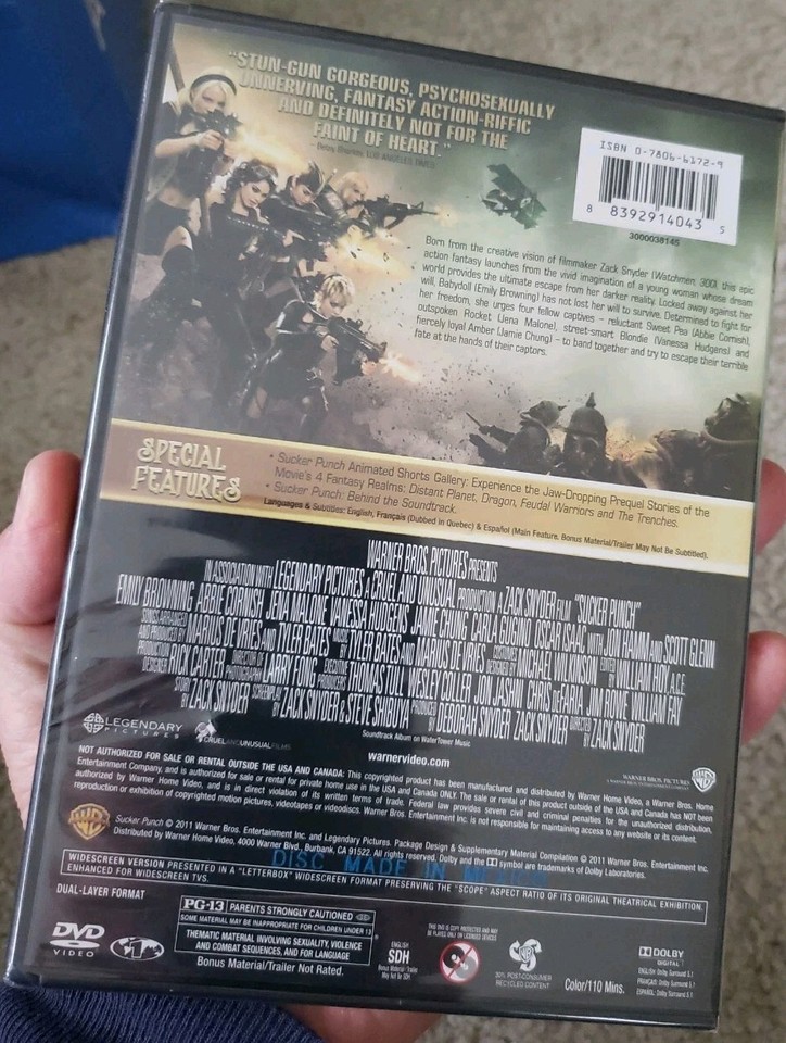 Sucker Punch (DVD, 2011) Warner Bros, Action, Adventure, New And ...