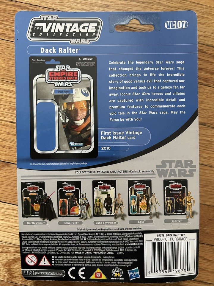 Star Wars 3.75" TVC Vintage Collection VC07 Dack Dak Ralter Carded New ...