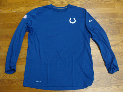 Indianapolis Colts Nike NFL Apparel Blue Long Sleeve Performance Shirt ...