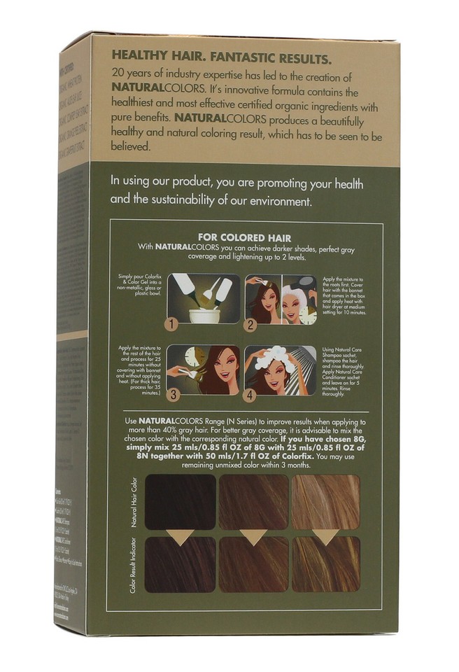 ONC NATURALCOLORS 8G Honey Blonde Hair Dye Healthier Permanent Hair ...