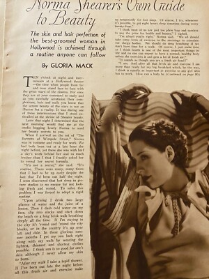 Norma Shearer, Two Page Vintage Clipping | eBay
