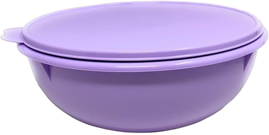 Tupperware 26 Cup Large Fix N Mix Bowl in Daisy Purple with Matching ...
